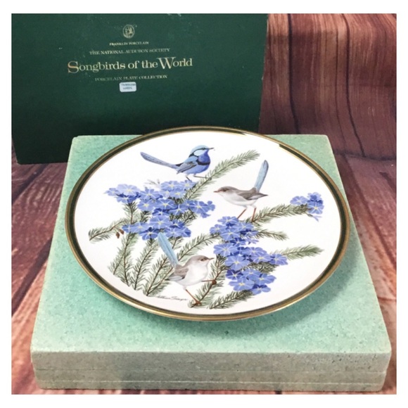 Franklin Mint | Other | Franklin Turquoise Wren Songbirds Of The World ...